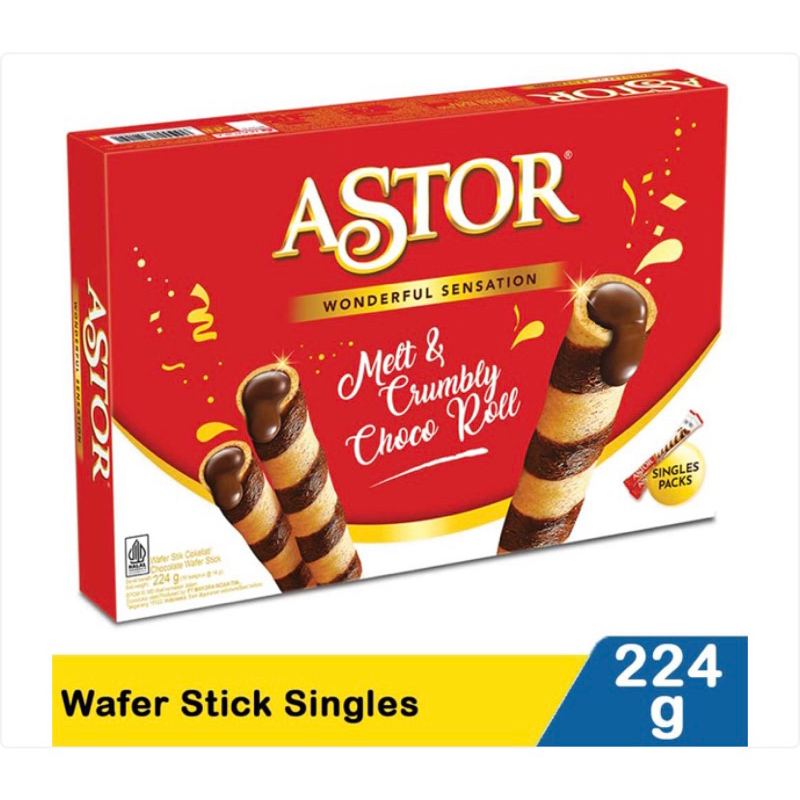Jual Astor Wafer Stick Singles 224 g | Shopee Indonesia