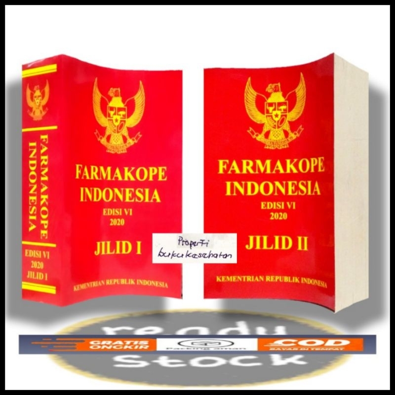 Jual FI 6 , FARMAKOPE INDONESIA EDISI 6 JILID 1 & 2 , 2020 , BEBAS ...