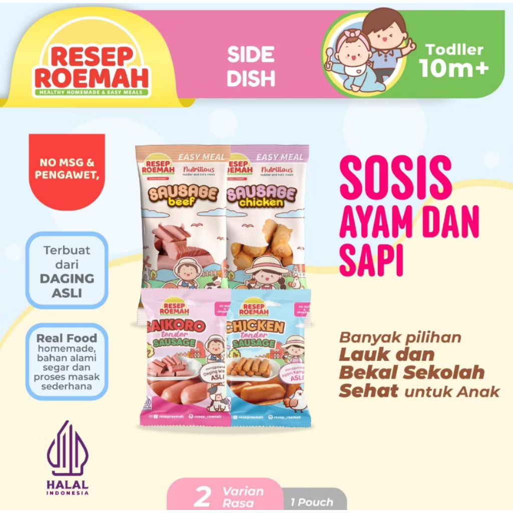 Jual Resep Roemah Tender Sausage / Saikoro Beef & Chicken / Sosis ...