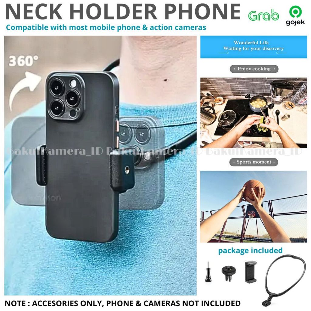 Jual NEELU Neck Holder Phone Lanyard Strap Kalung Leher Smartphone ...