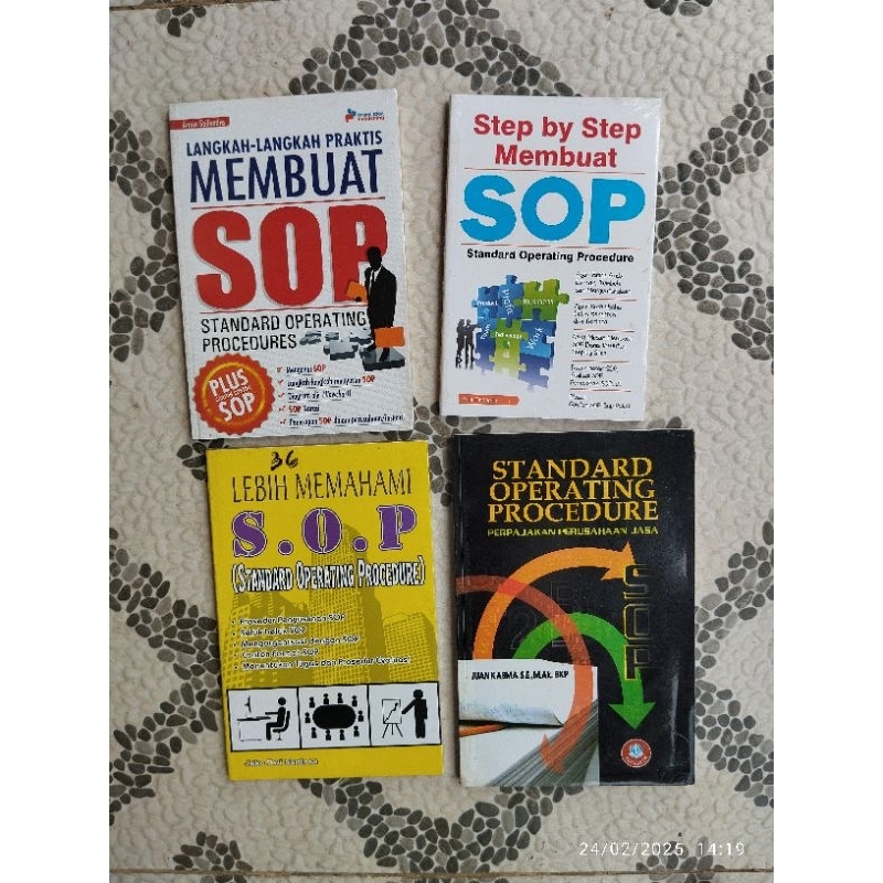 Jual Buku Manajemen STANDARDS OPERATING PROCEDURE (S.O.P.)... baca ...