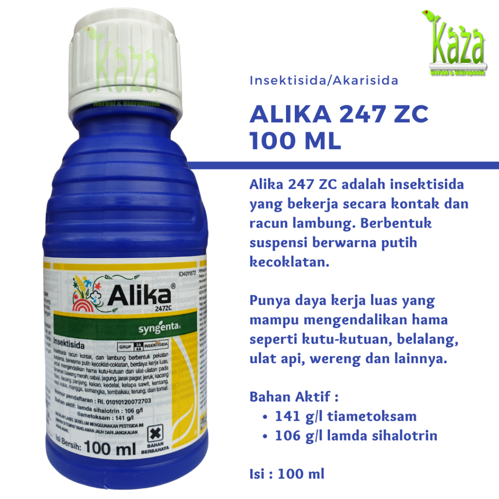 Jual Akarisida Syngenta Alika 247 ZC 100 ml - Insektisida Kutu Ulat Api ...