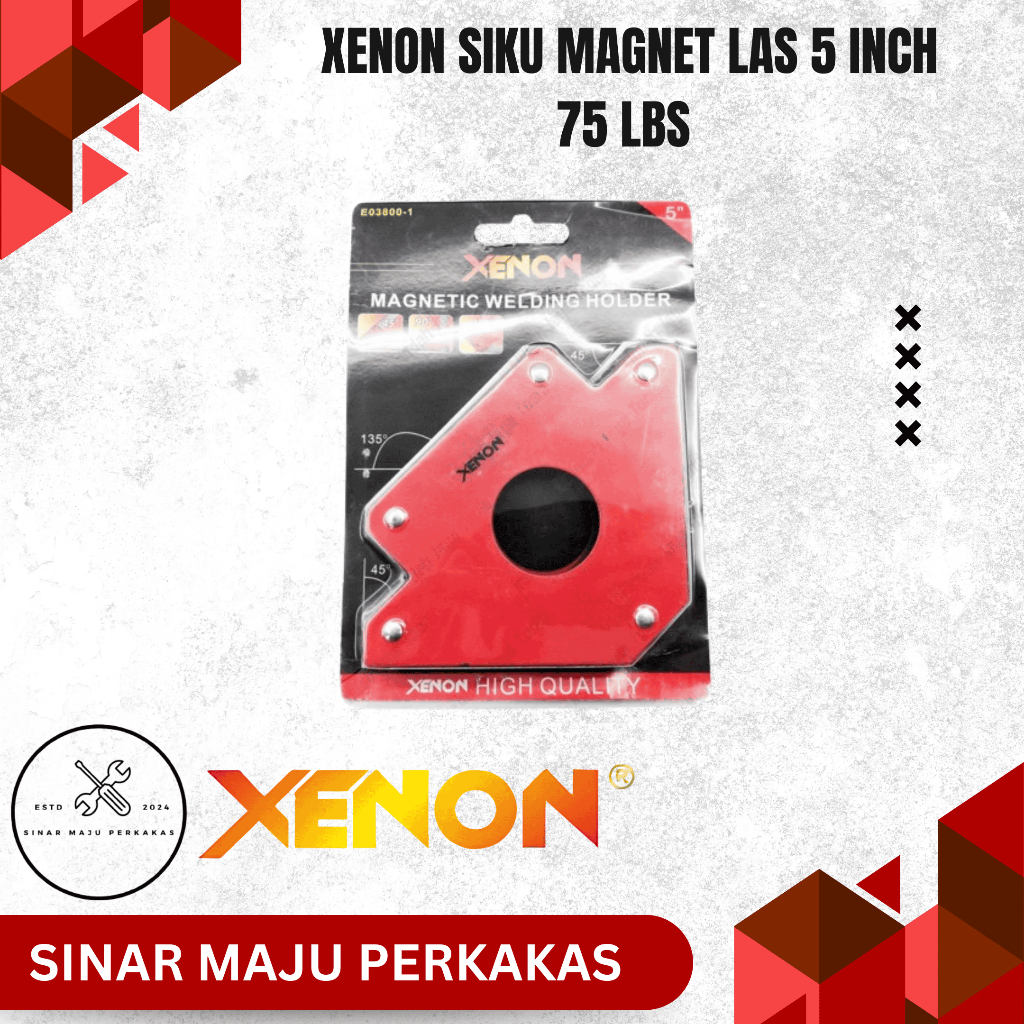 Jual XENON Siku Magnet Las 5 Inch 75 Lbs - Smart Welding Arrow | Shopee ...