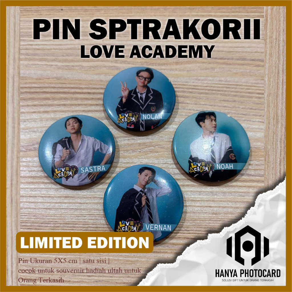 Jual " Pin Sptrakori Love Academy (Free 2 Pcs Photocard) Untuk para kolektor " | Unofficial ...