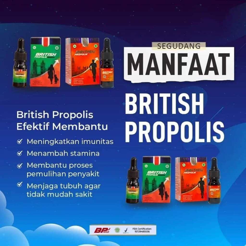 Jual BP British PROPOLIS Original 100% Ekstrak Madu Inggris Asli ...