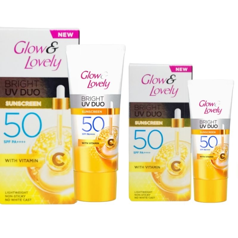 Jual Glow & Lovely Bright UV Duo Sunscreen SPF 50 PA++++ | Shopee Indonesia