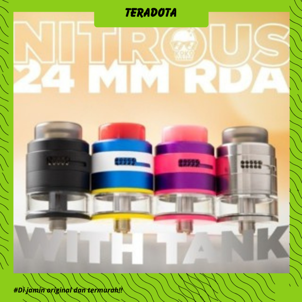 Jual NITROUS 24MM RDA WITH TANK 100% AUTHENTIC BY KOKO SARANG X DAMN ...