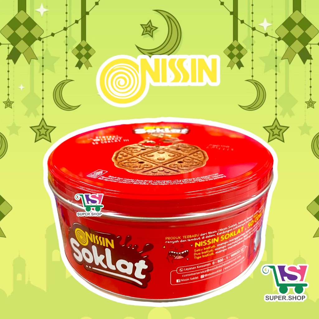 Jual Nissin SOKLAT Biskuit Cokelat Kaleng 175 Gram Kue Hampers Lebaran ...