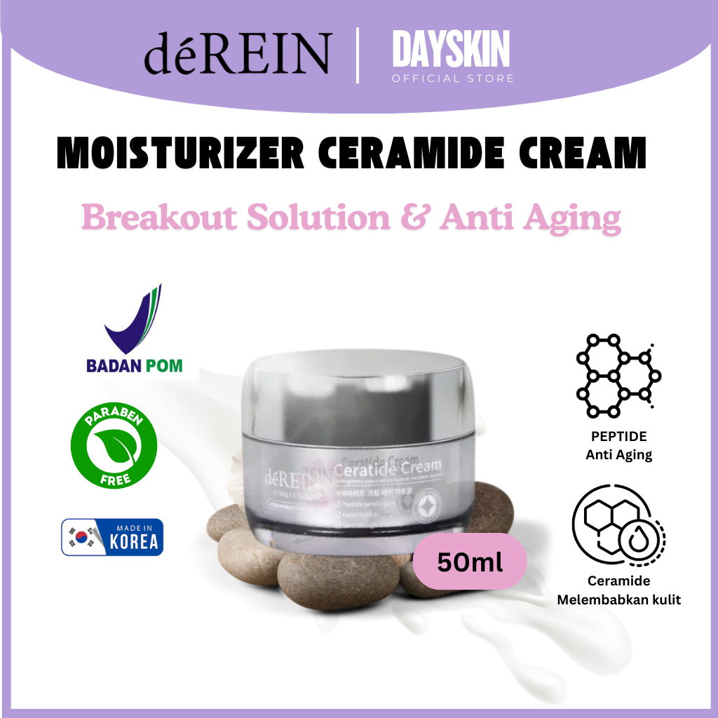 Jual DEREIN- Korean Ceratide Cream Moisturizer Barrier Pelembap Wajah ...