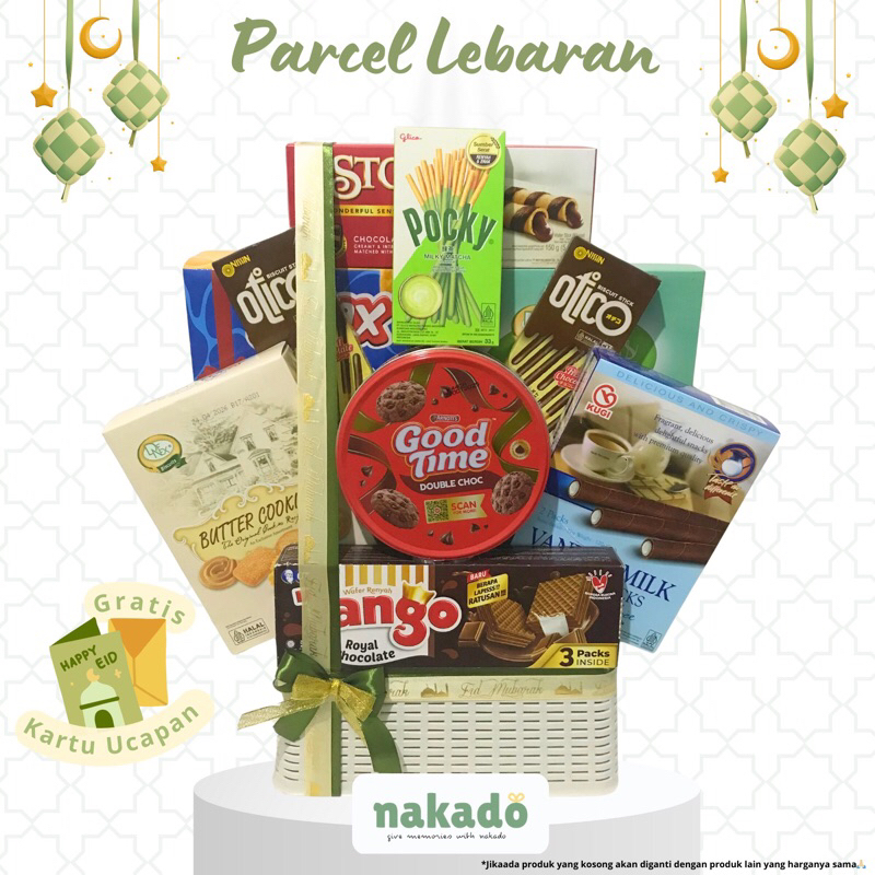 Jual PARCEL LEBARAN PREMIUM NAKADO / FREE KARTU UCAPAN / PARCEL MURAH ...