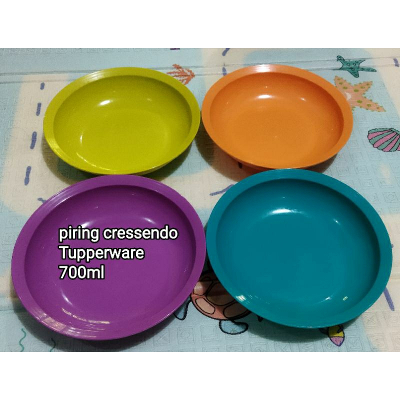Jual piring makan Cressendo jadul 700ml Tupperware baru | Shopee Indonesia