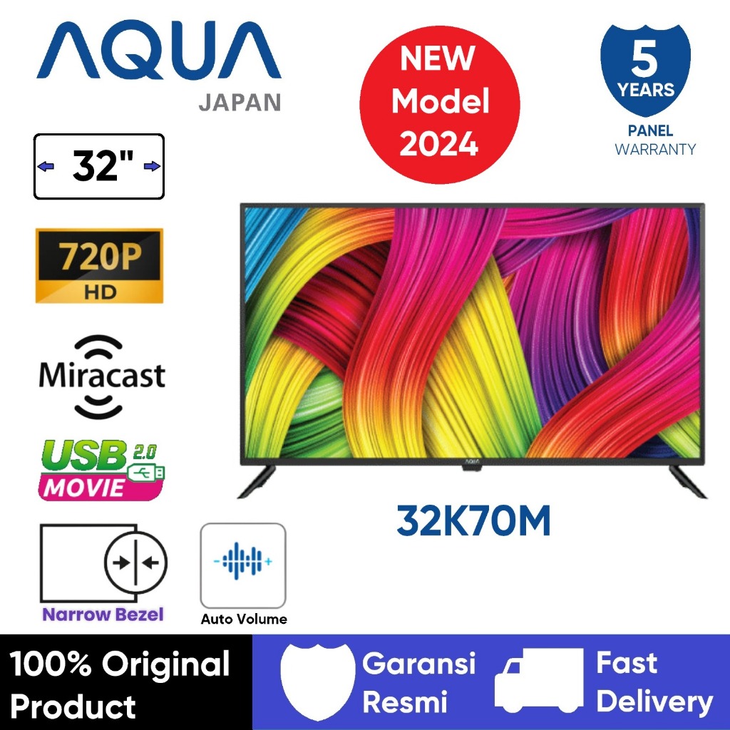 Jual Aqua TV Led Digital AQT32K70M 32 Inch HD Digital USB Movie LED TV ...