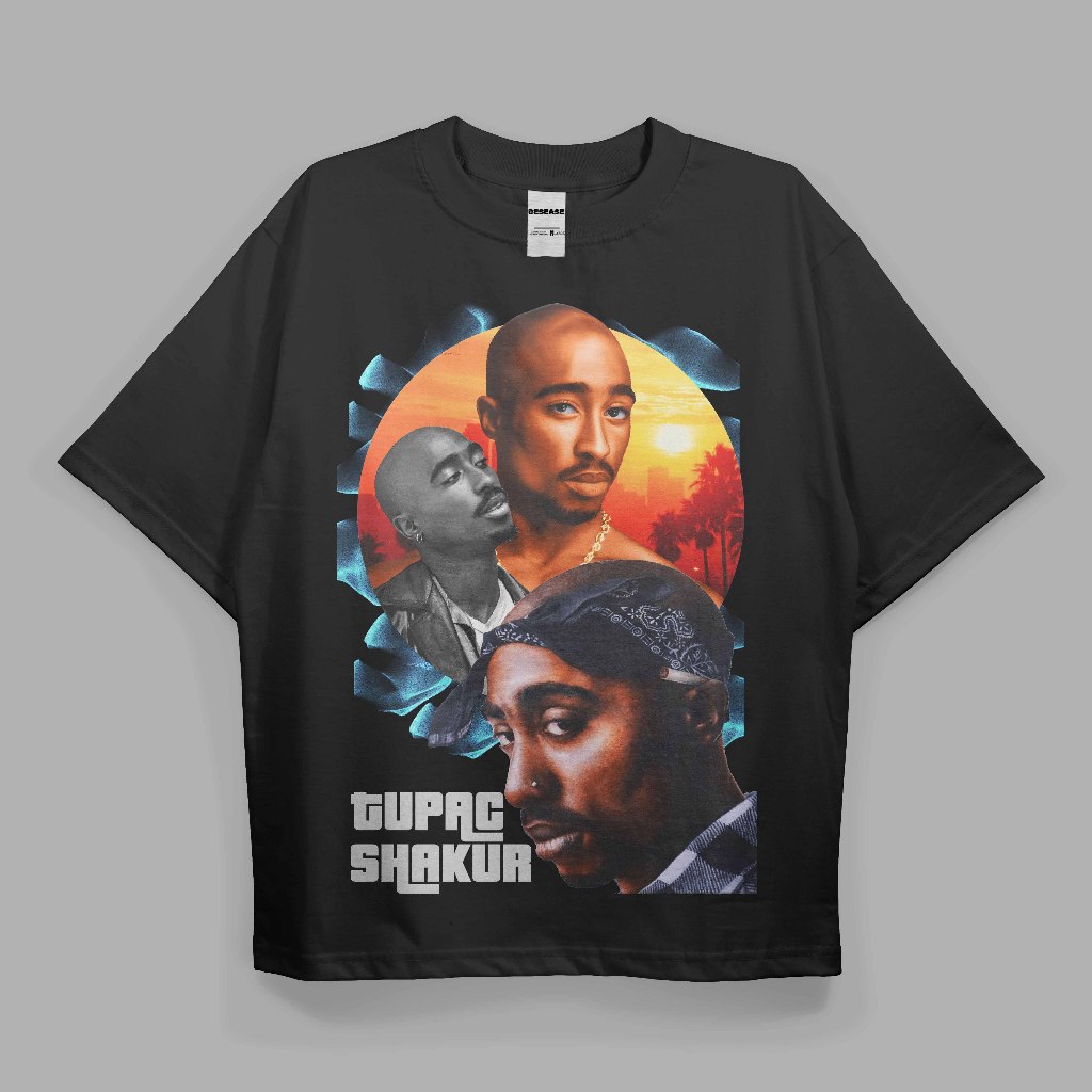 Jual VINTAGE - Tupac Shakur Oversize 20s T Shirt - Baju Kaos Vintage ...