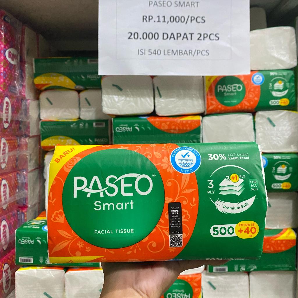 Jual Paket Hemat Tisu Paseo isi 3 Pack /Paseo Tissue Smart 540 Sheets 3 Ply/Tisu Paseo 540 ...