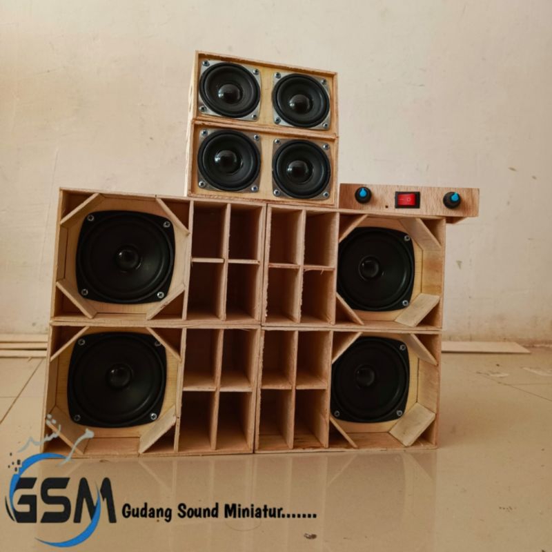 Jual paket horeg siap bunyi sound sistem miniatur 3inch bok boster | Shopee Indonesia