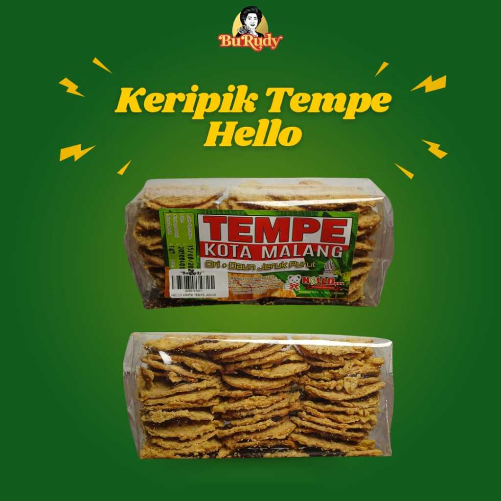 Jual Keripik Tempe Hello || Pusat Oleh oleh burudy | Shopee Indonesia