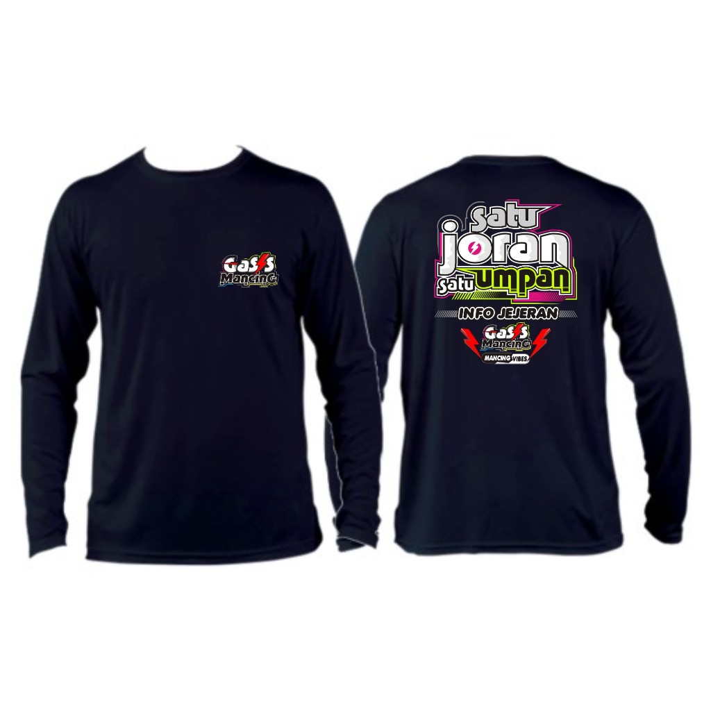 Jual trt KAOS GAS MANCING SATU JORAN SATU UMPAN INFO JEJERAN LENGAN ...