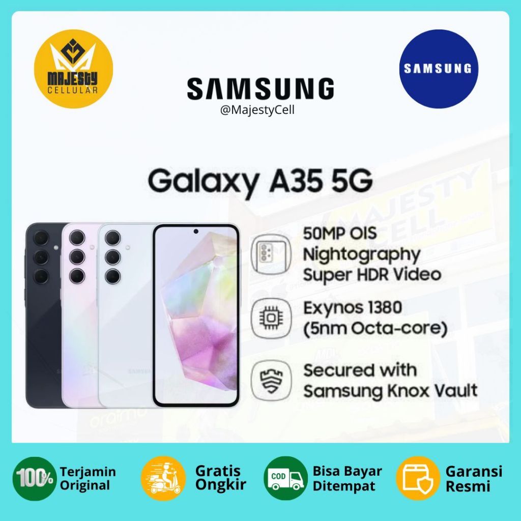 Jual Samsung Galaxy A35 5G 8/256GB Garansi Resmi | Shopee Indonesia