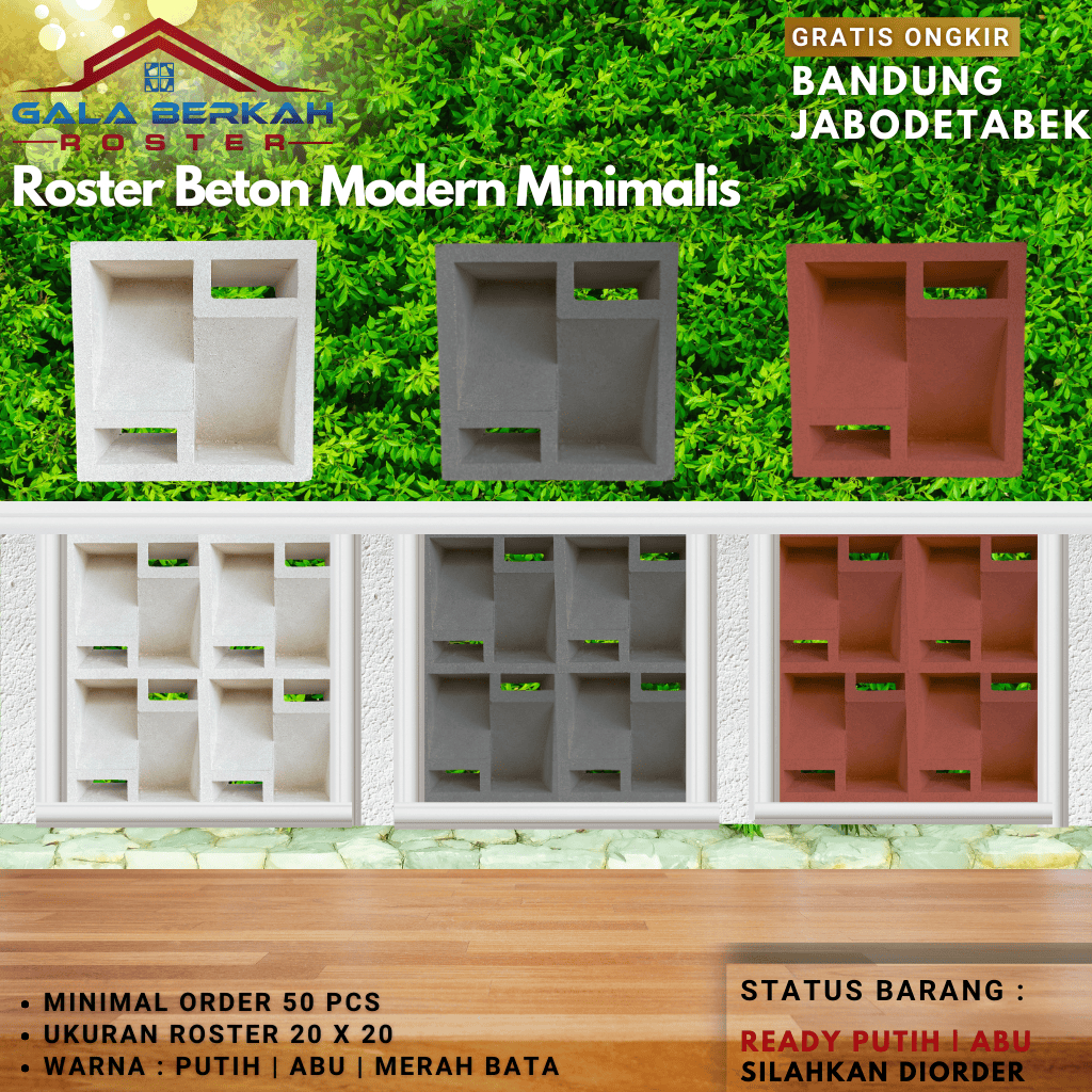 Jual ROSTER BETON MINIMALIS, Loster Beton Minimalis, Lubang Angin ...