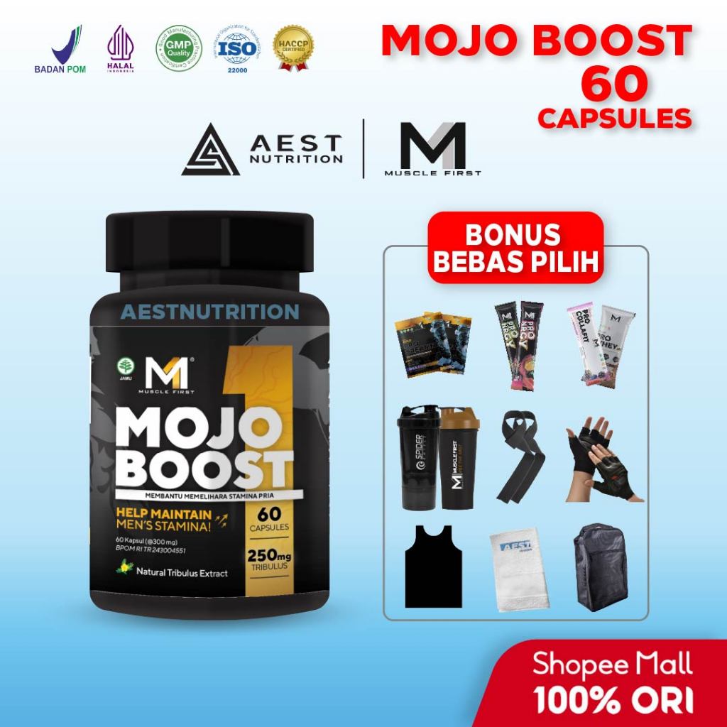 Jual Muscle First Mojo Boost 60 Capsules - Testosterone Testo Booster ...