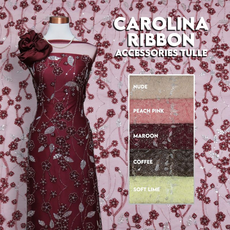 Jual [NEWEST ARRIVAL] CAROLINA RIBBON ACCESSORIES TULLE EXCLUSIVE TILE ...