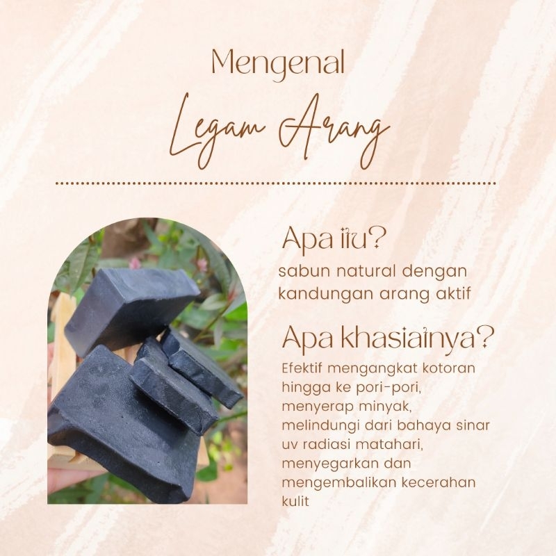 Jual Legam Arang,, sabun natural handmade dengan segala kebaikan alam ...