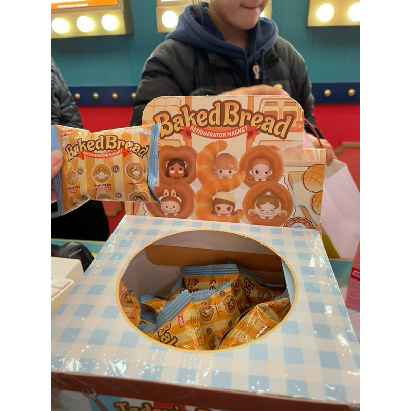 Jual LABUBU Baked Bread Refrigerator Magnet POP BEAN POP MART | Shopee ...