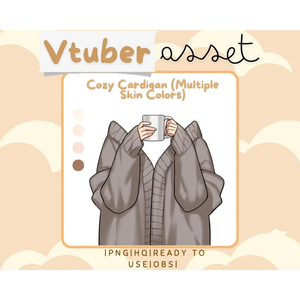 Jual Vtuber / Live2d Assets - Half Body Outfit #1 | Shopee Indonesia