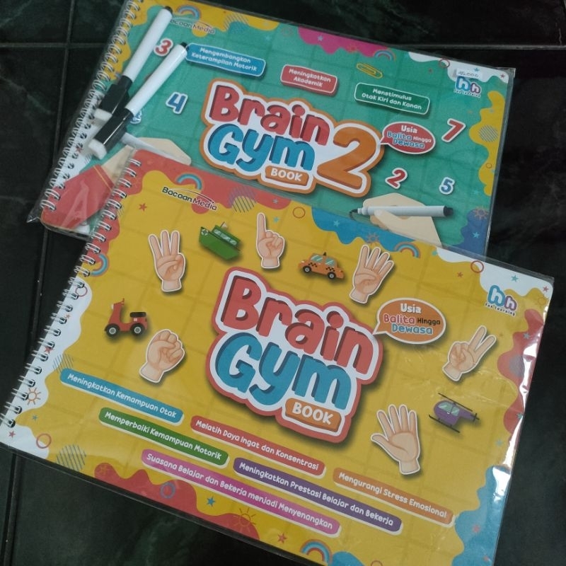 Jual BUKU FUN LEARNING BRAIN GYM BOOK - BRAIN GYM BOOK 1 - BRAIN GYM BOOK 2 | Shopee Indonesia