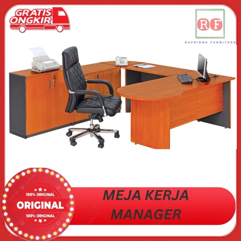 Jual Meja Kantor L Minimalis / Meja Kerja Eksekutif / Office Desk ...