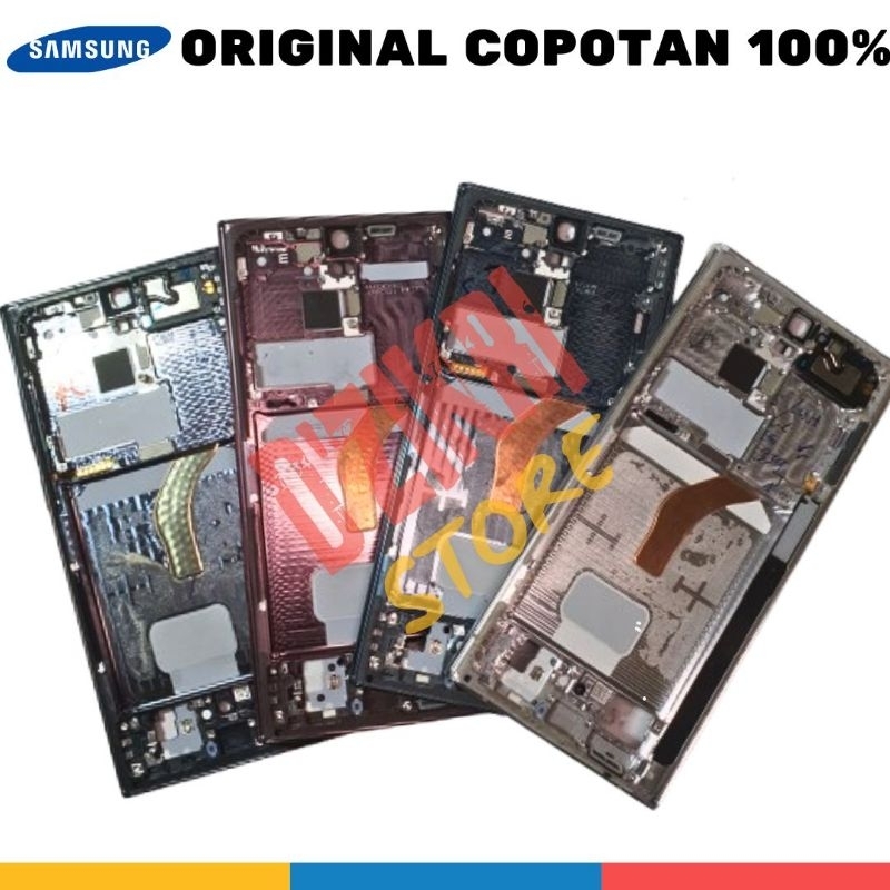 Jual Middle Frame Bezel Samsung galaxy s22 ultra copotan original 100% ...