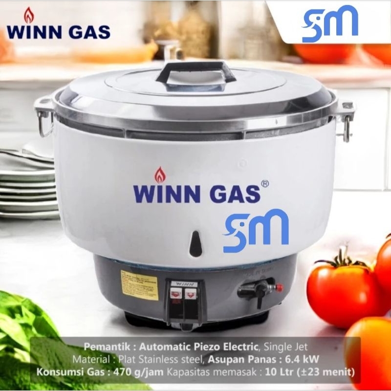 Jual Gas Rice Cooker Winngas RC-50E 10 L Jumbo Winn Gas RC50E RC 50 E ...