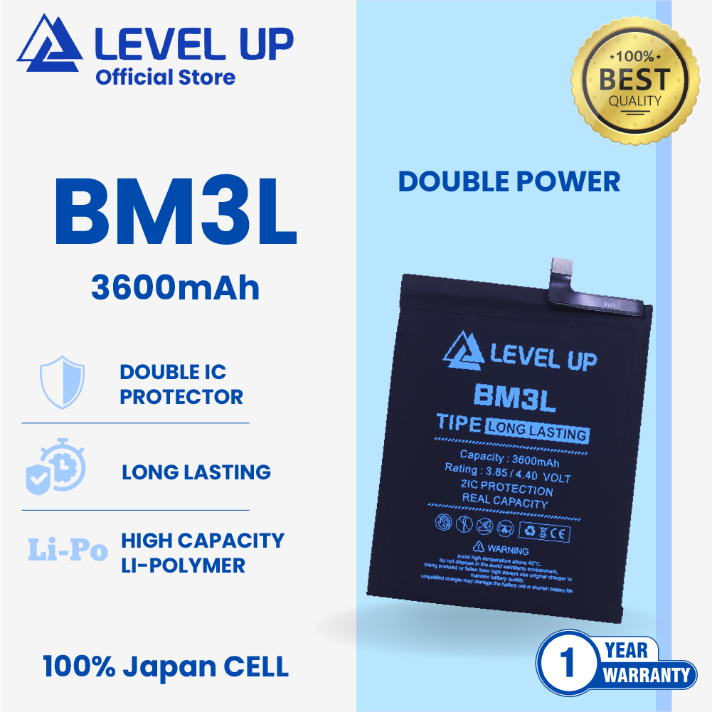 Jual LEVEL UP Baterai Xiaomi Mi 9 BM3L Double Power | Shopee Indonesia