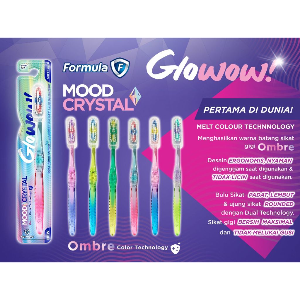 Jual Formula Glow Crystal Melt Colour Technology Crystal Single Glowow ...