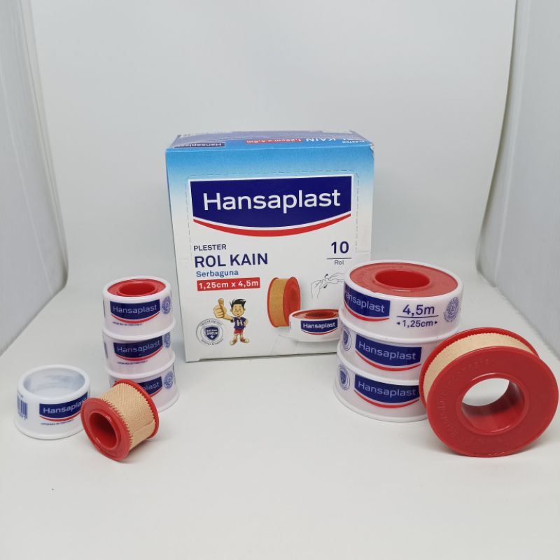 Jual HANSAPLAST ROLL PLESTER / KECIL & BESAR / UKURAN 1.25 CM / PLESTER ...