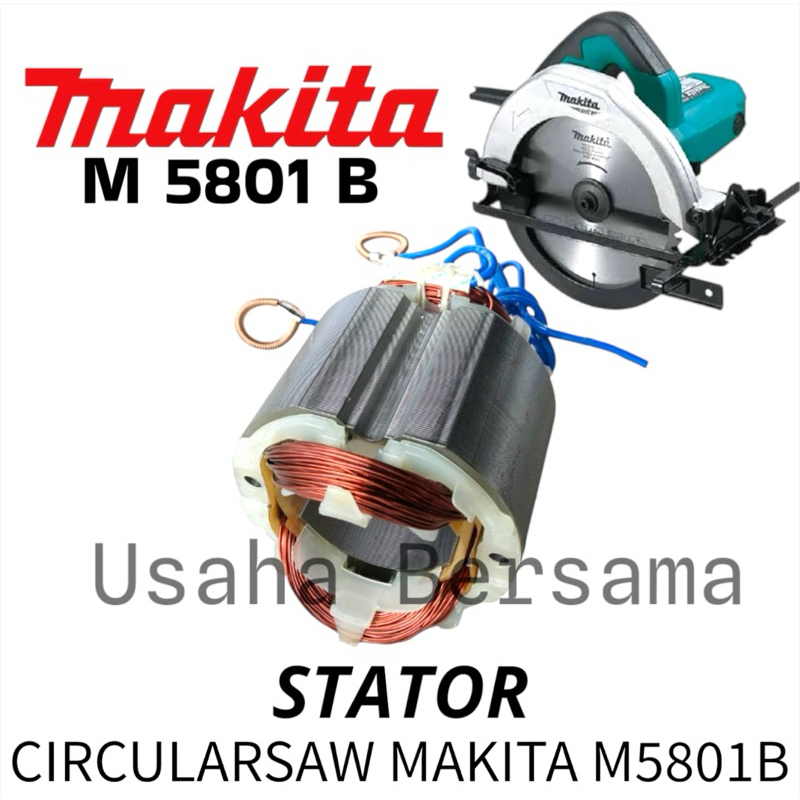 Jual M5801B Stator Mesin Circular Saw Makita M5801B / Spool Field Assy ...