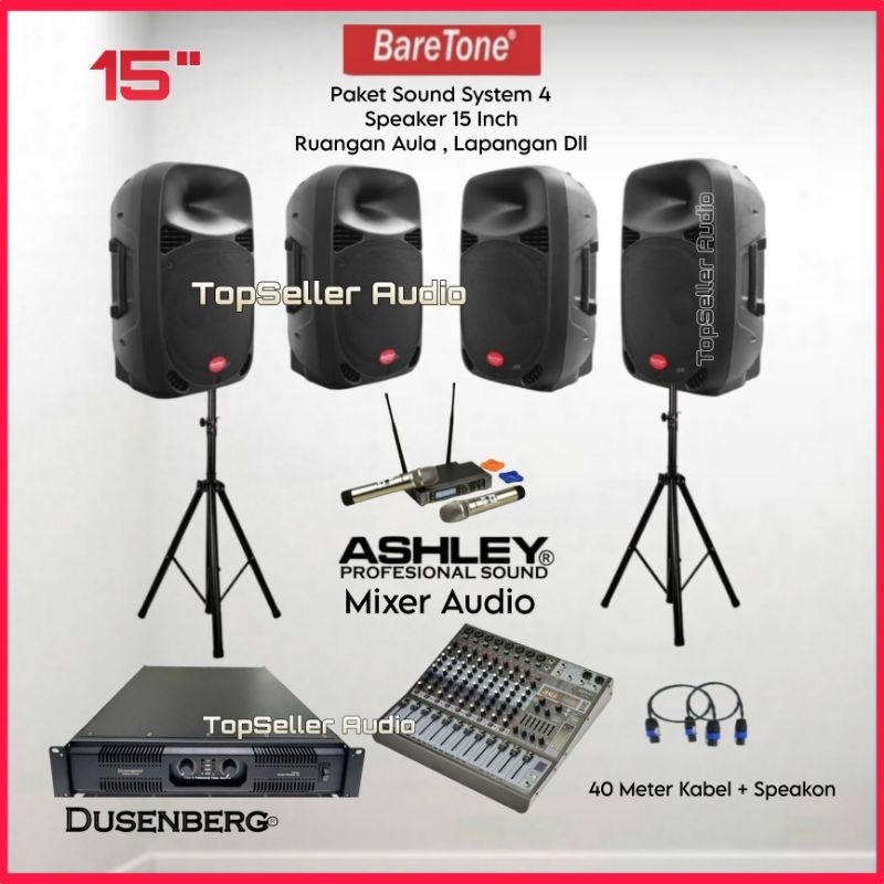 Jual Paket Sound System Speaker 15 Inch BareTone Ruangan Aula ...