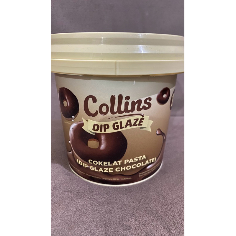 Jual Collins Dip Glaze 1kg / cokelat pasta (dip glaze chocolate ...