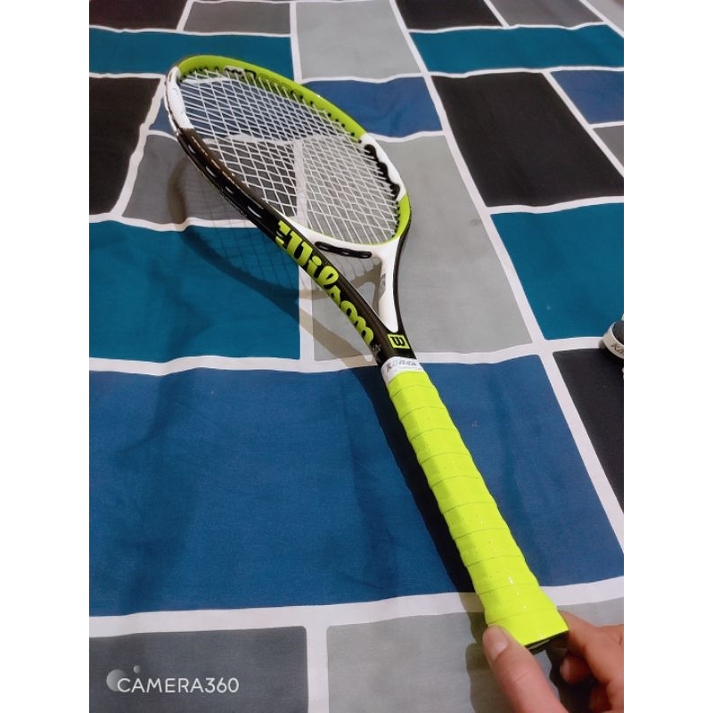 Jual RAKET TENIS ORIGINAL WILSON N CODE PRO OPEN BEKAS SIAP PAKAI | Shopee Indonesia
