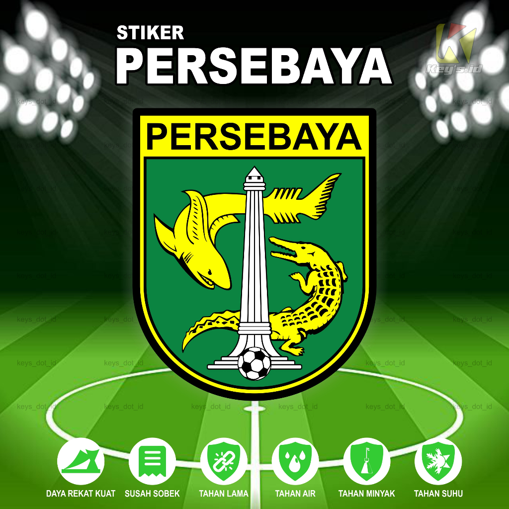 Jual STIKER PERSEBAYA, STICKER LOGO CLUB PERSEBAYA SURABAYA, STIKER ...
