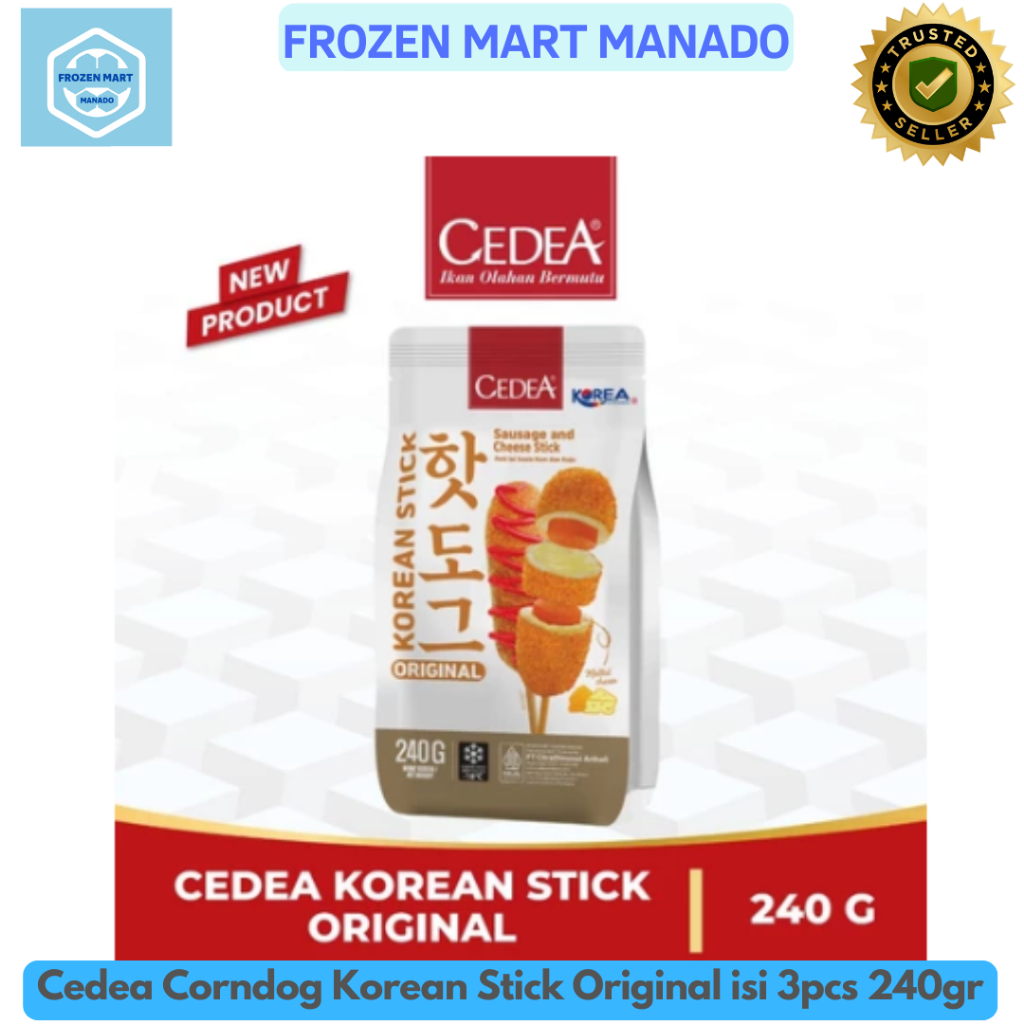 Jual Cedea Corndog Korean Stick Original isi 3pcs 240gr - Frozen Mart ...