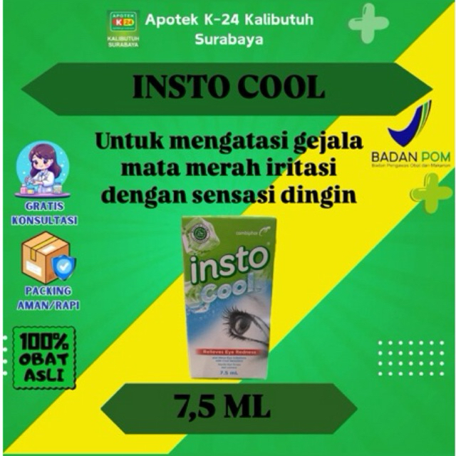 Jual Insto Cool Eye Drop 7.5ml (per Pcs) | Shopee Indonesia