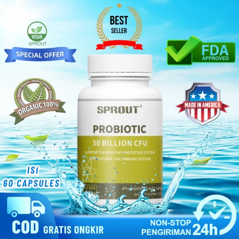 Jual SPROUT Probiotic 30 Miliar CFU, Dukung Sistem Pencernaan Sehat ...