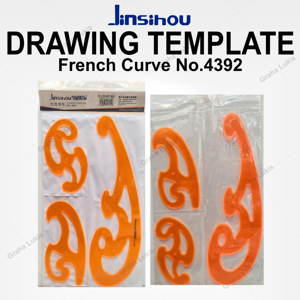 Jual Drawing Template / French Curve / Mal kuping / Mal Wayang / Mal ...