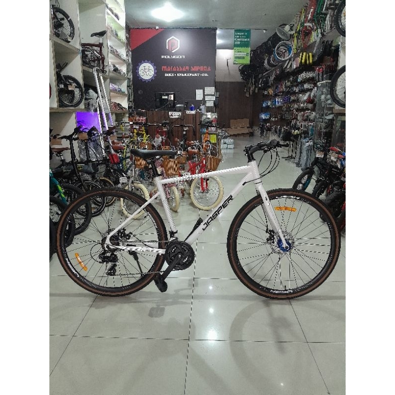 Jual SEPEDA HYBRID ELEMENT JASPER 700C 3X8SPEED HI-TEN STEEL REMAJA DAN ...