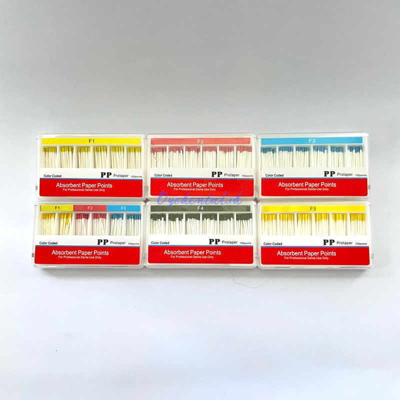 Jual Dental Paper Point PP F1 F2 F3 F4 F5 / Absorbent Paper Point ...