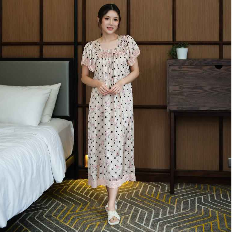 Jual LADYBYDIANA ZASKIA Homedress Silk Premium Kekinian Model Renda Non ...