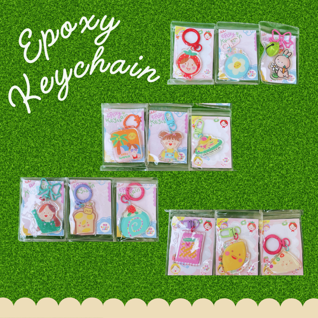 Jual Epoxy Keychain Cute Things Tangkapseni | Shopee Indonesia