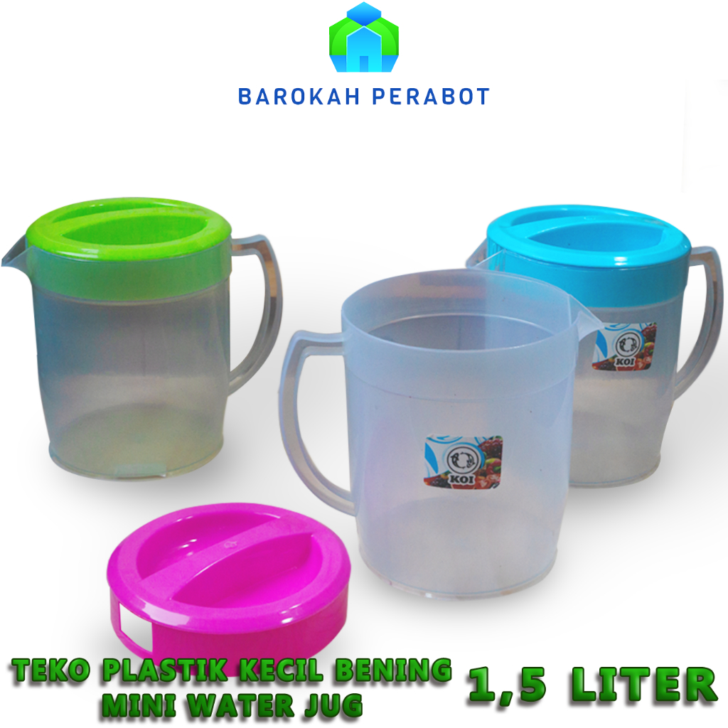 Jual Teko Plastik Bening / Teko Kecil / Mini Water Jug Ceret 1.5L ...