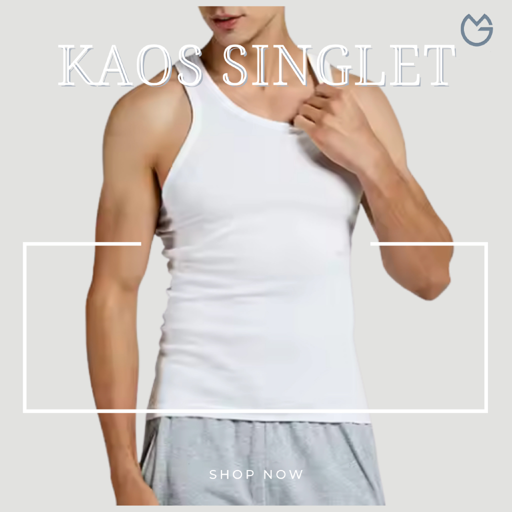 Jual Dalaman Kaos Singlet Pria Dewasa KST1C Emga Tank Top Kaus Dalaman ...
